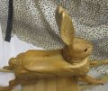 Vintage Wood Rocking Carousel Rabbit > Carousel Animals, Menagerie ...