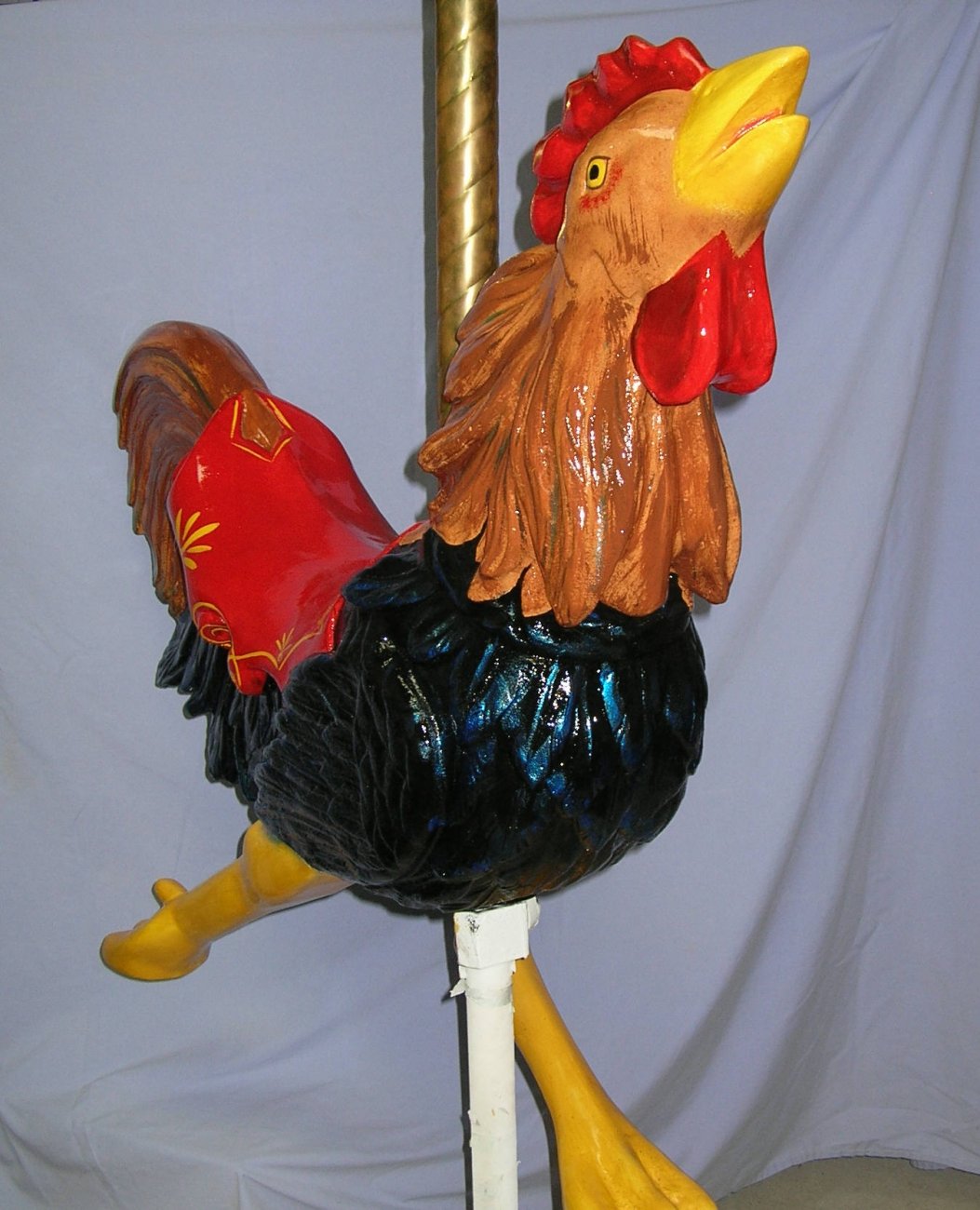 Herschell Spillman Carousel Rooster > Carousel Animals, Menagerie ...