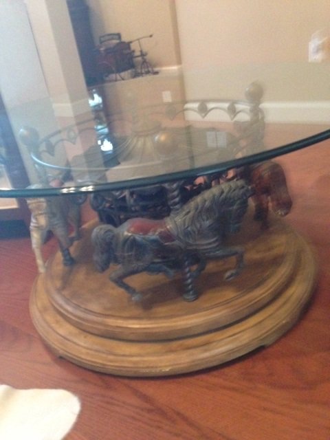 4 horse carousel table > Carousel Tables & More > Carousel Workshop