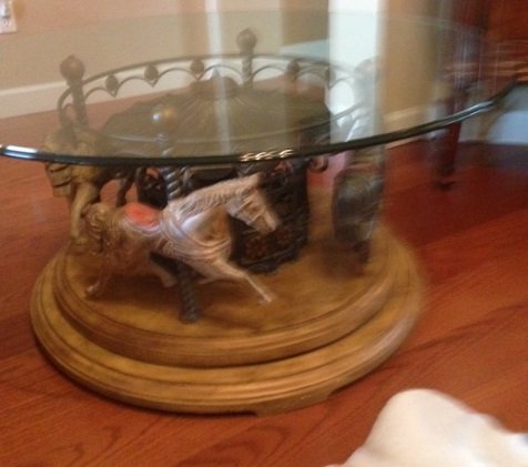 4 horse carousel table > Carousel Tables & More > Carousel Workshop